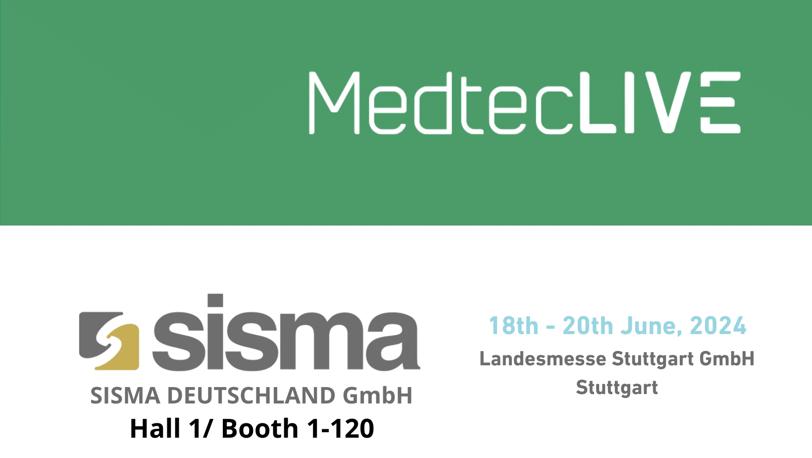 Sisma a MedtecLIVE 2024 - SISMA